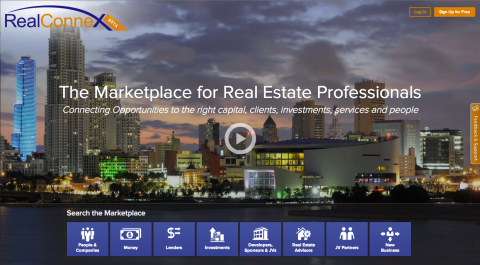 RealConnex Launches First Online Marketplace Connecting Entire Real ...